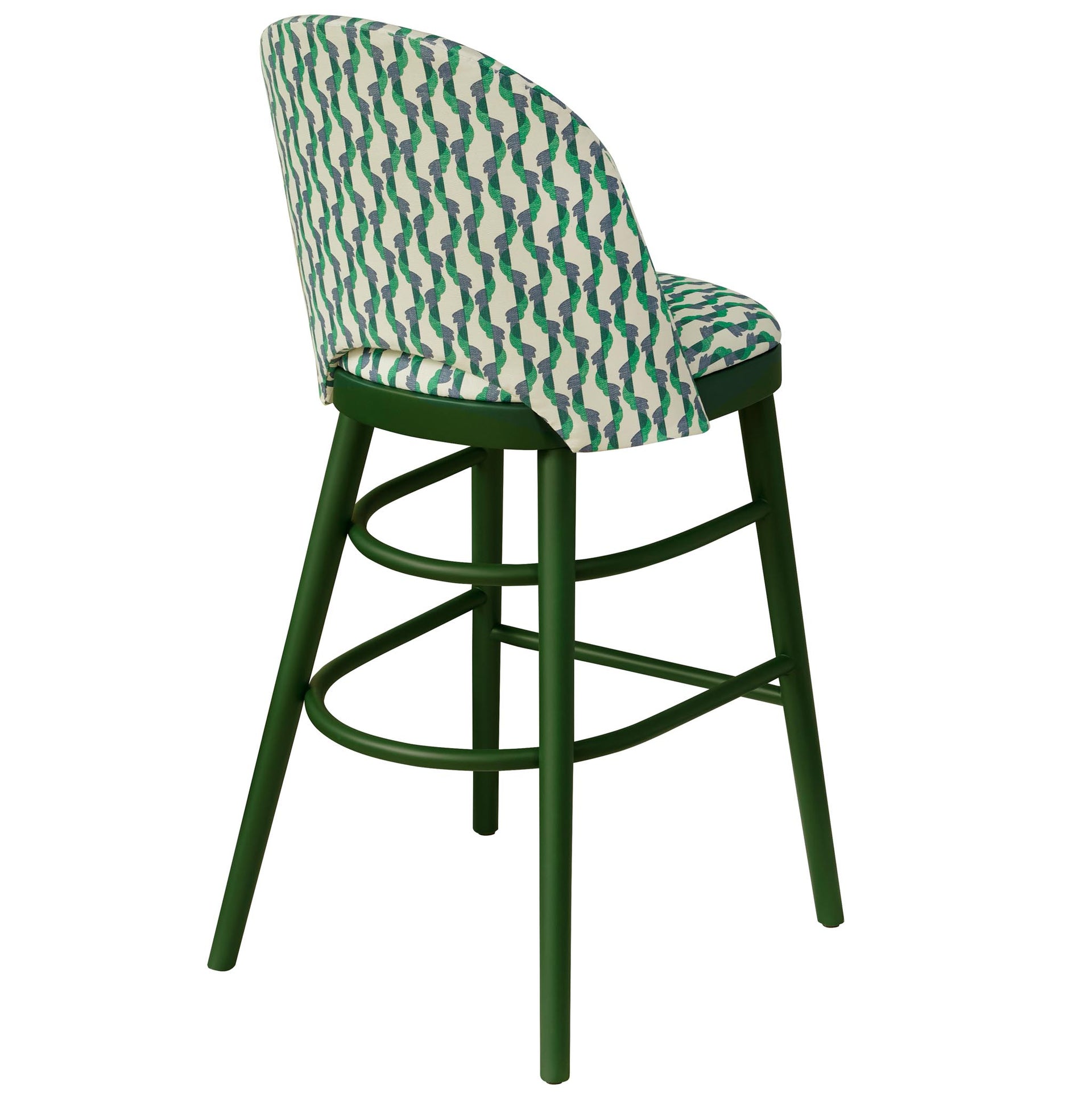 Ella Bar Stool upholstered in Botany from Fermoie | Gabriella James